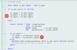Work center determination for deconsolidation process