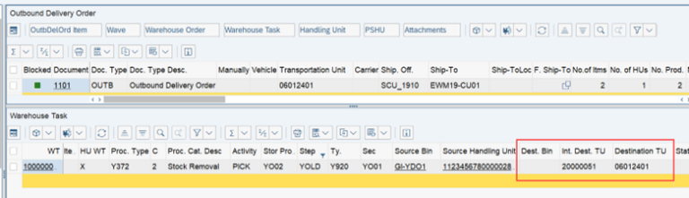 Reveal SAP EWM – Options for the destination of loading tasks