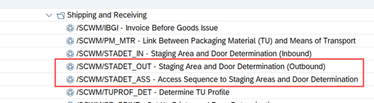 Reveal SAP EWM – Options for the destination of loading tasks